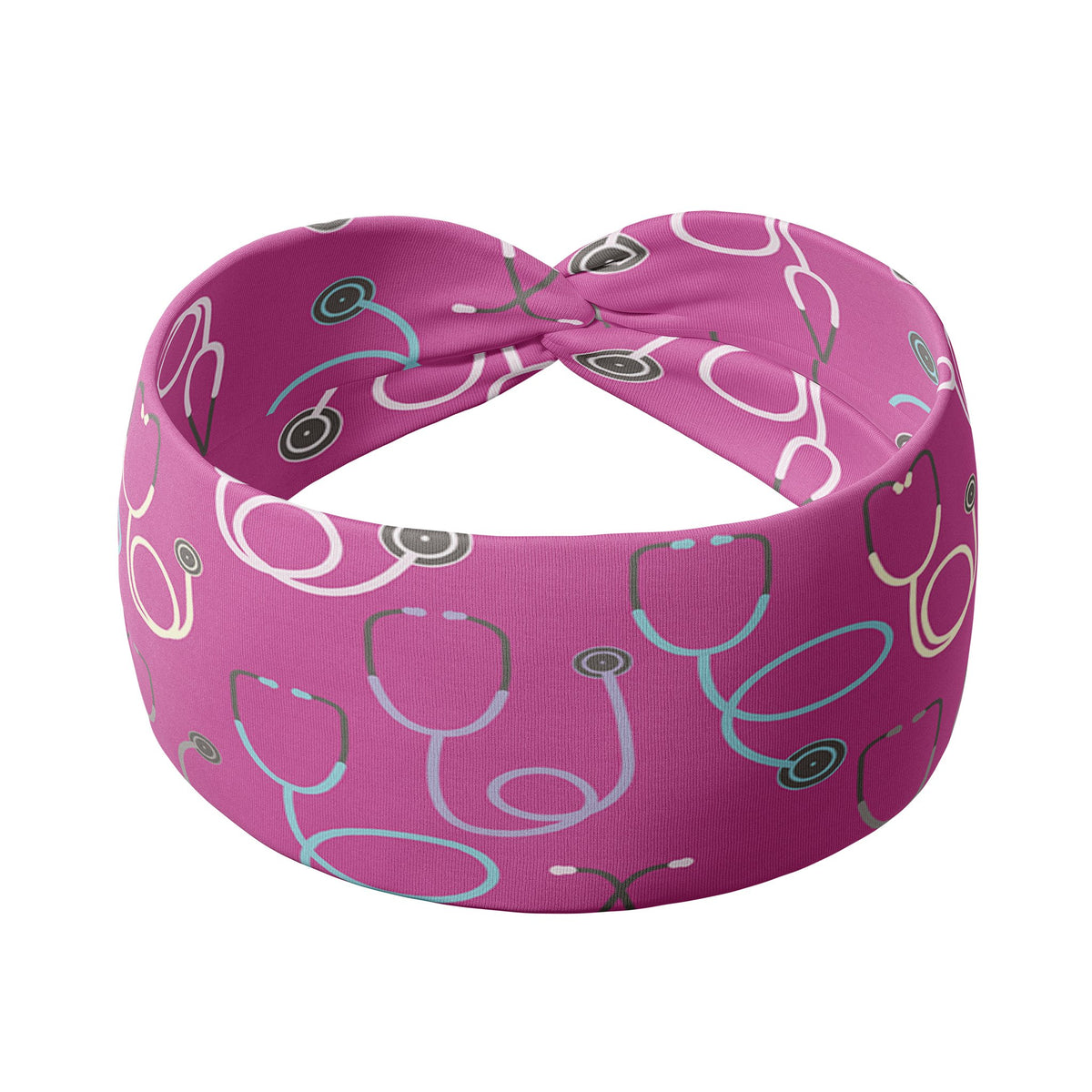 Lilac Market Headbands: Stethoscopes on Magenta